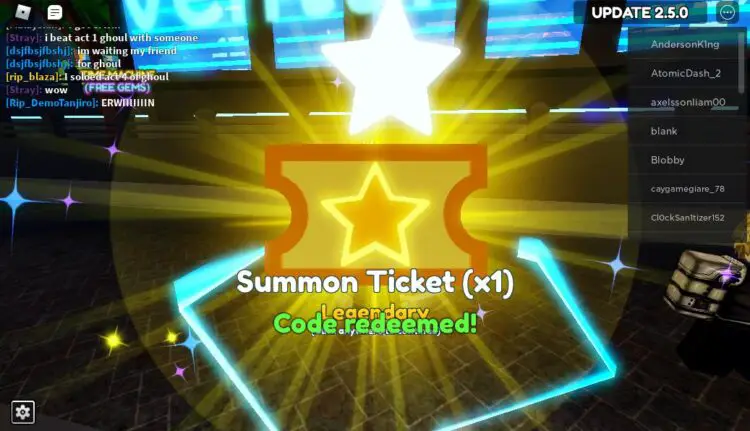 Roblox: Anime Adventures Codes (September 2024) - Free Tickets and Gems ...